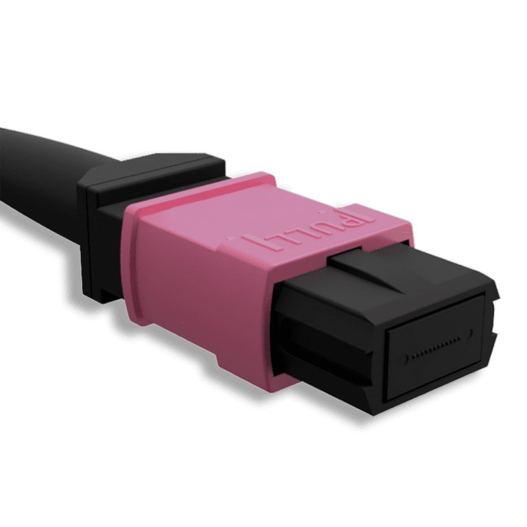 MPO to MPO Patch Cable, OM4, 12 Fiber, Type B (1-50m)
